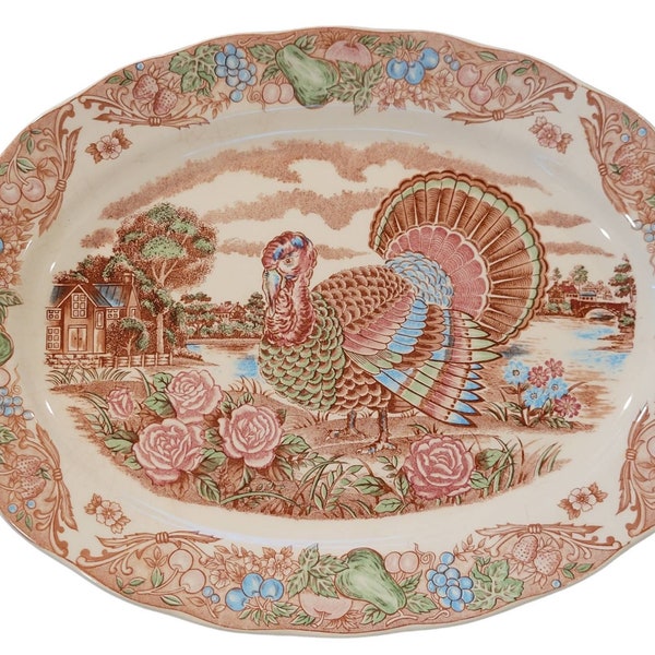 Large Turkey Platter - Etsy