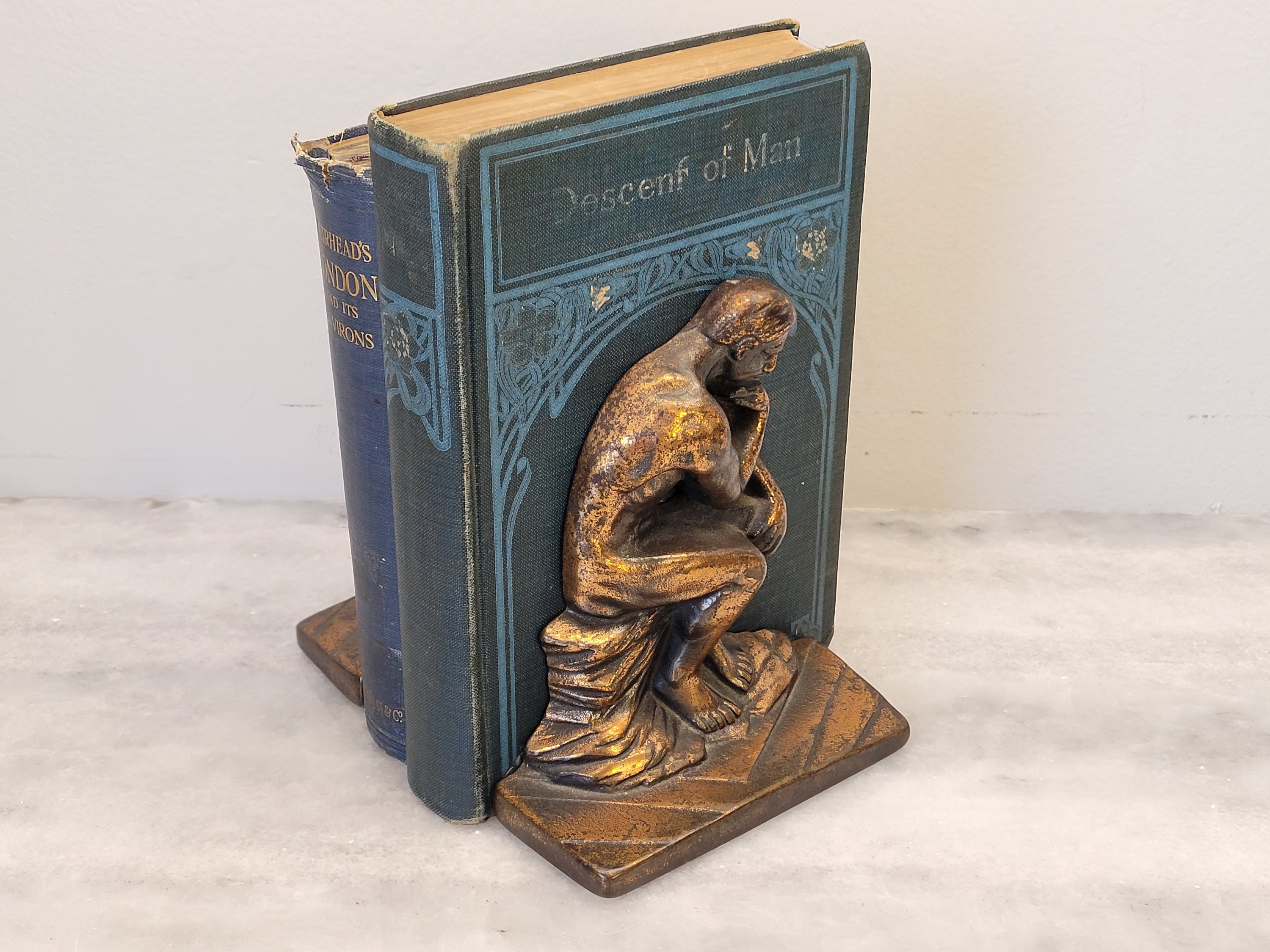 Art & Collectibles Figurines & Knick Knacks Antique Copper The Thinker ...