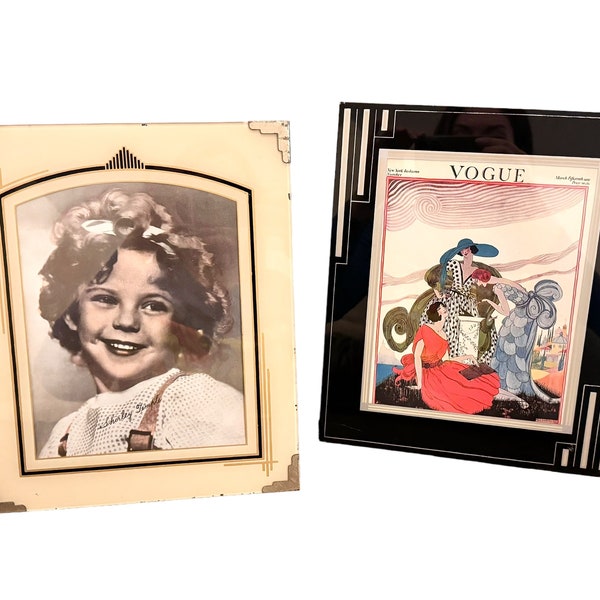 Painted Glass Photo Frame - Etsy