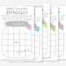 Baby Shower Bingo Printable Game Cards Mason Jar, Pink, Blue, Green ...