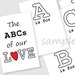 DIY Abcs of Our LOVE Booklet - Printable - Alphabet Letters A Thru Z - Etsy