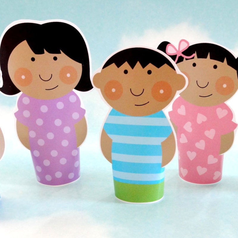 Family Finger Puppets - Etsy
