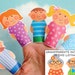 DIY Printable Finger Puppet Family PDF Printable Download - Daddy Mommy ...