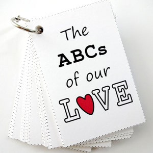 DIY Abcs of Our LOVE Booklet - Printable - Alphabet Letters A Thru Z - Etsy