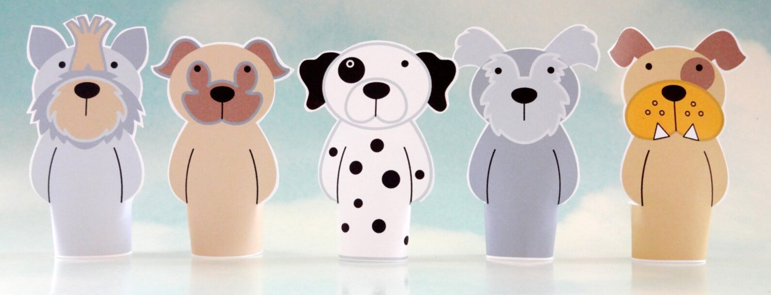 Dog Finger Puppets Diy Printable Dog Breed Puppets - Etsy