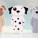 Dog Finger Puppets Diy Printable Dog Breed Puppets Dalmatian Yorkie ...