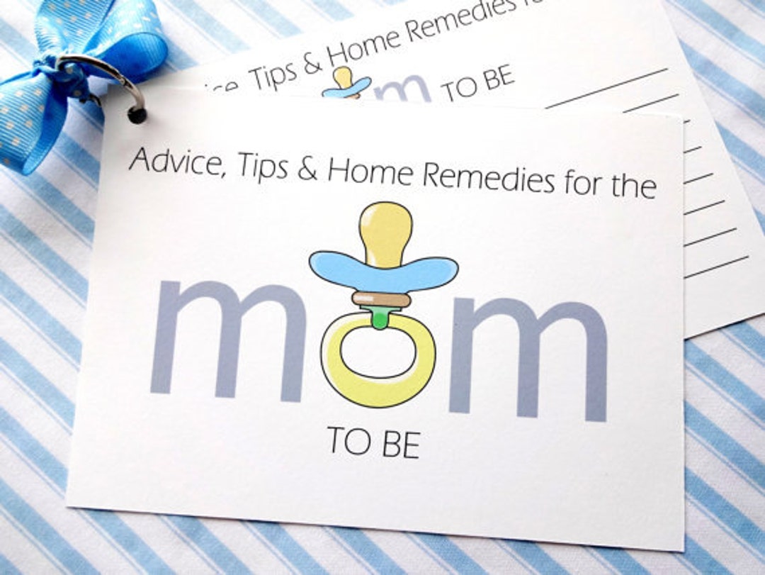 DIY Baby Shower Advice Printable Cards for a Baby Boy - Etsy