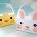 Easter Bunny Basket Chick Easter Basket Gift Box Template Printable ...
