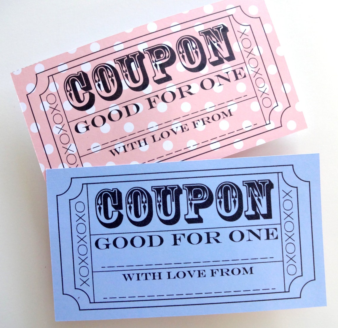 DIY Printable Coupon XOXO | Etsy