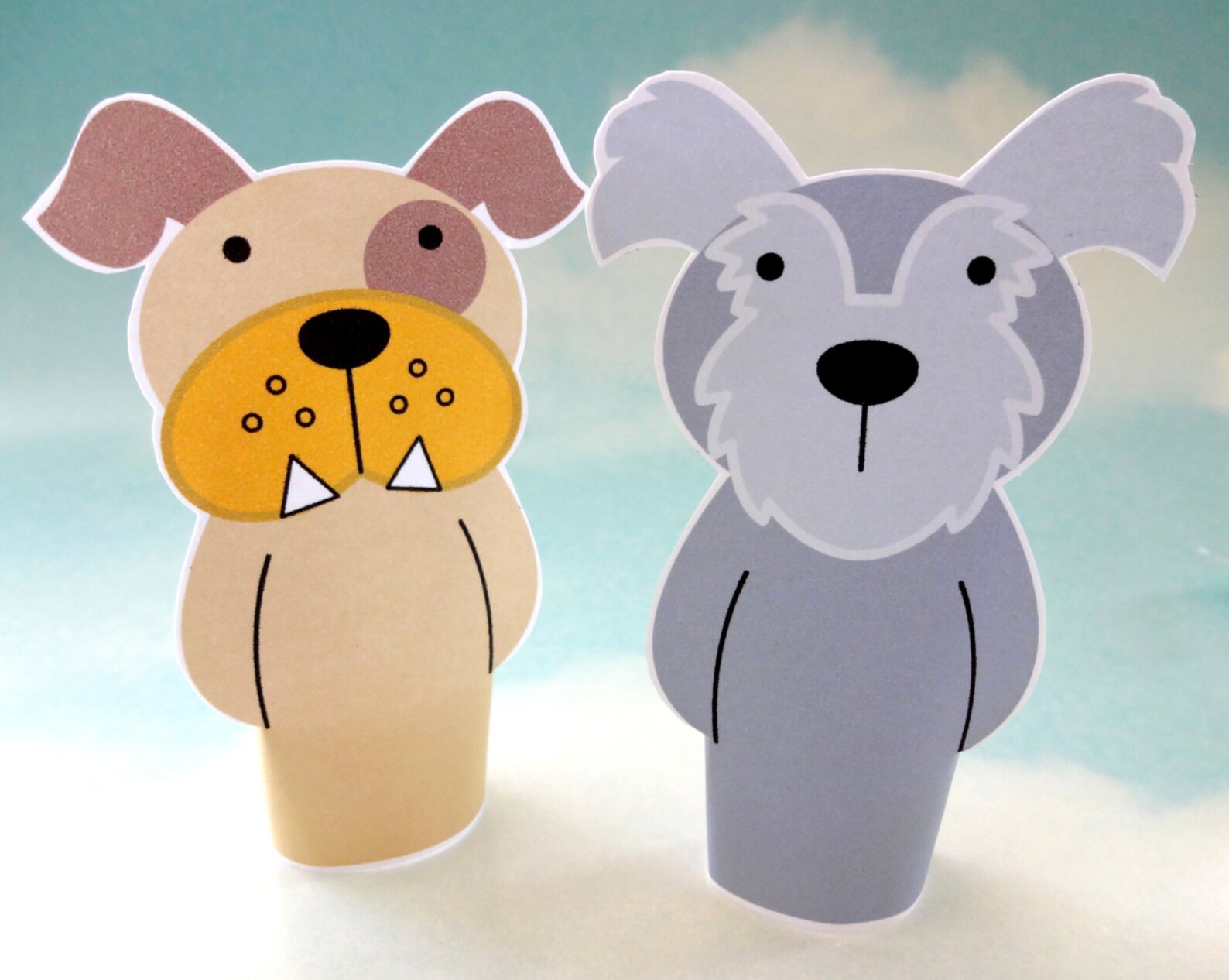 Dog Finger Puppets Diy Printable Dog Breed Puppets - Etsy