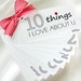DIY 10 Things I Love About You Booklet - Printable - Etsy