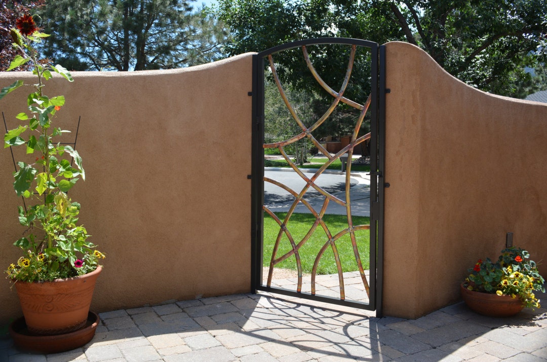 Custom Design Gate Copper and Steel Entryway Gate Metal - Etsy