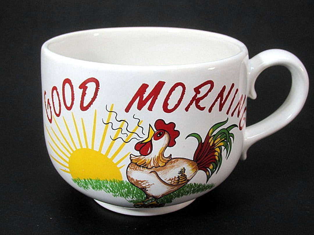 Wade Good Morning Rooster Breakfast Cup C1990's - Etsy