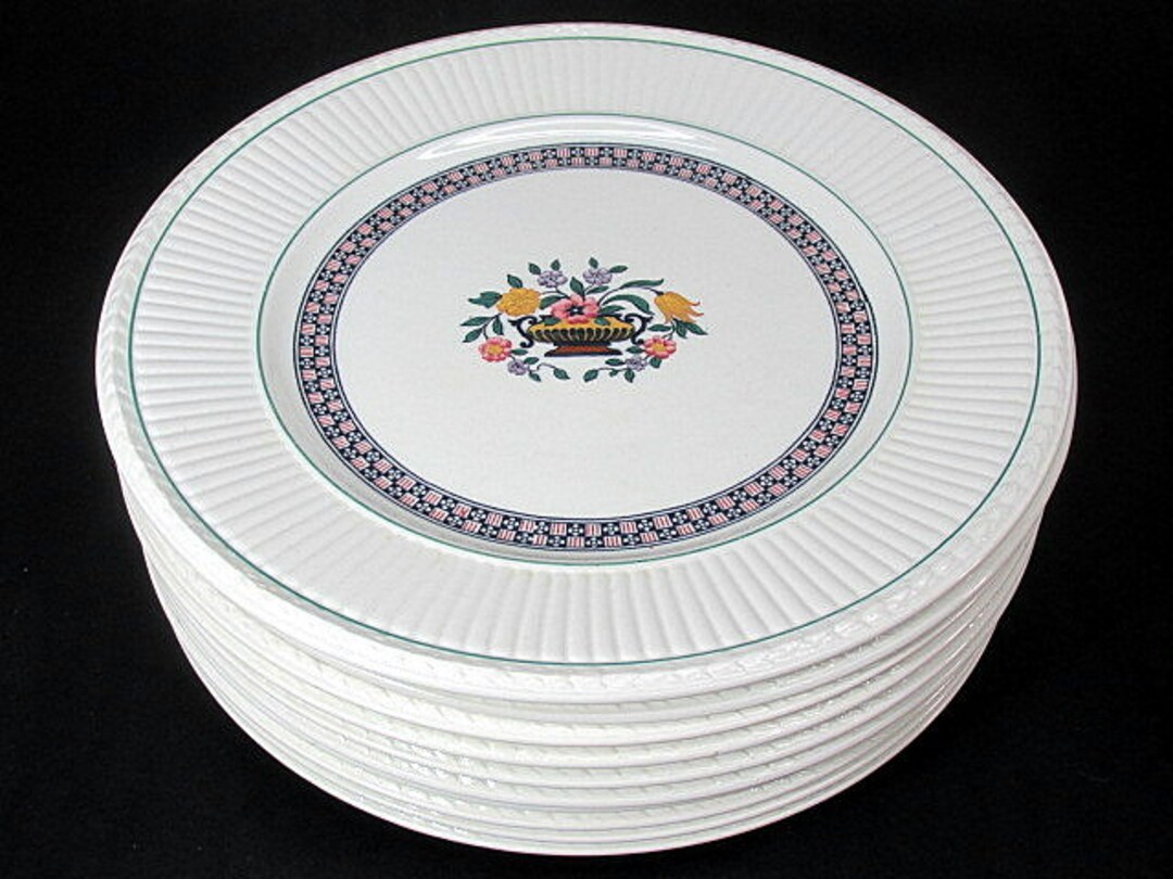 Set of 10 Wedgwood Trentham Dinner Plates Pat.1922 - Etsy