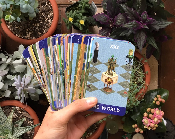 The Sims Tarot Deck - Tarot Card Retrowave Vaporwave - Etsy