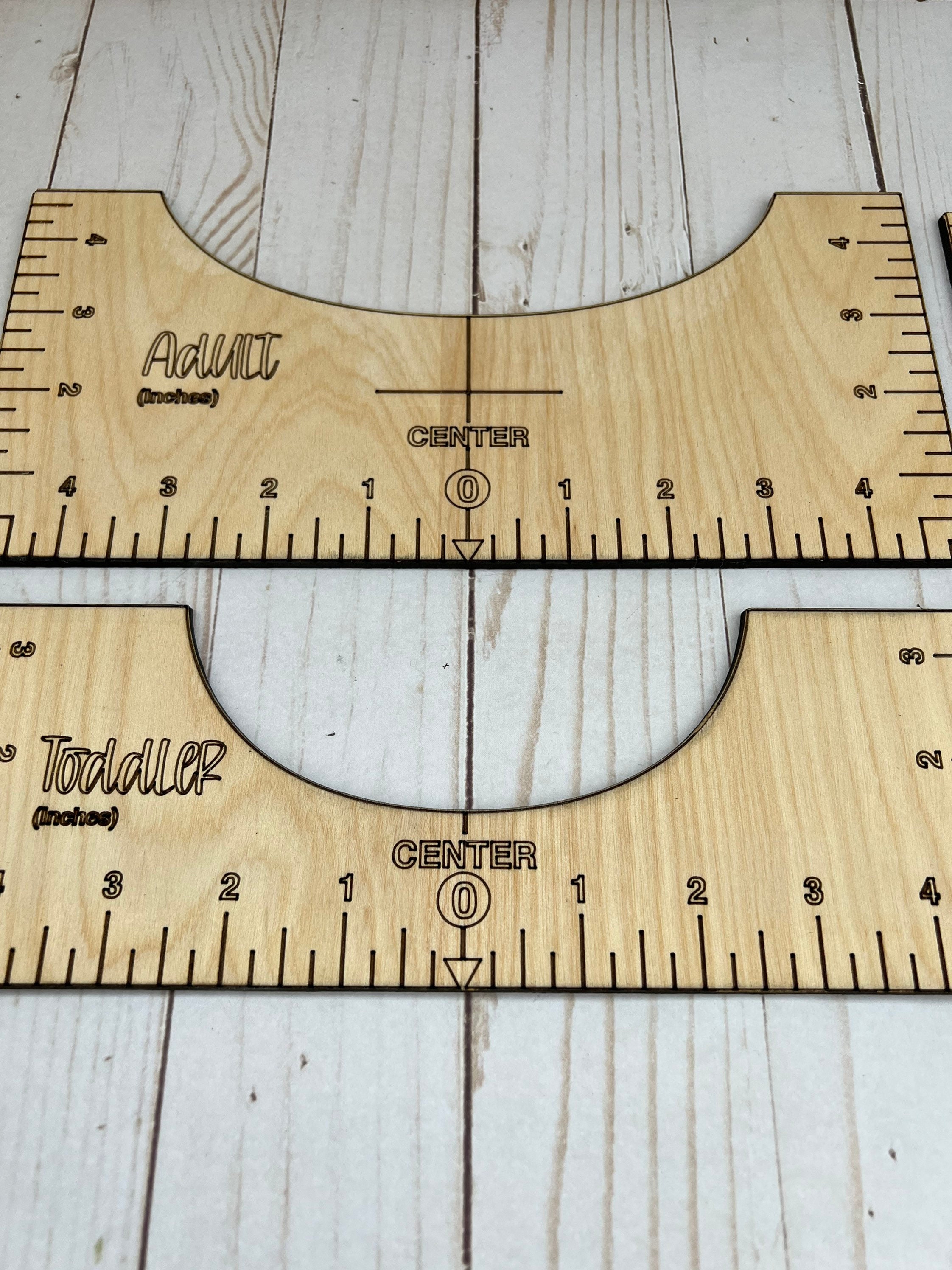 Alignment Ruler for T Shirts, Alignment Tool, Sublimation Ruler Tool ...