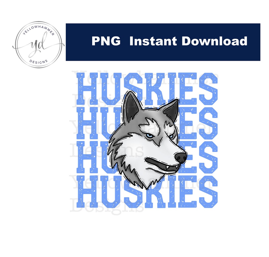 Huskies School Mascot PNG, Blue Huskies Mascot, School Spirit Huskies ...