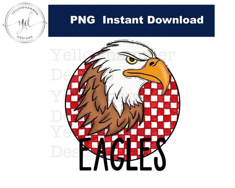 Eagles Mascot PNG for Eagles School Mascot With Red Black Eagles for ...