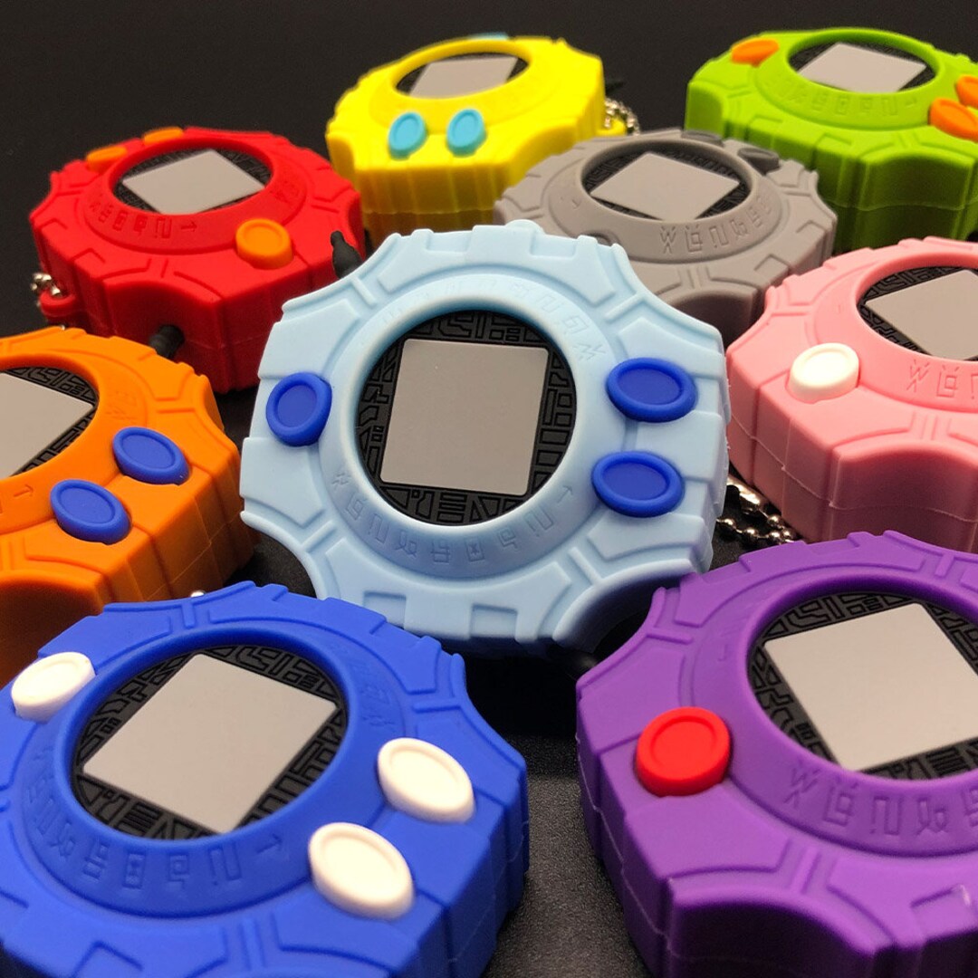 Digimon Adventure Digivice Key Chains 9 Colors - Etsy UK