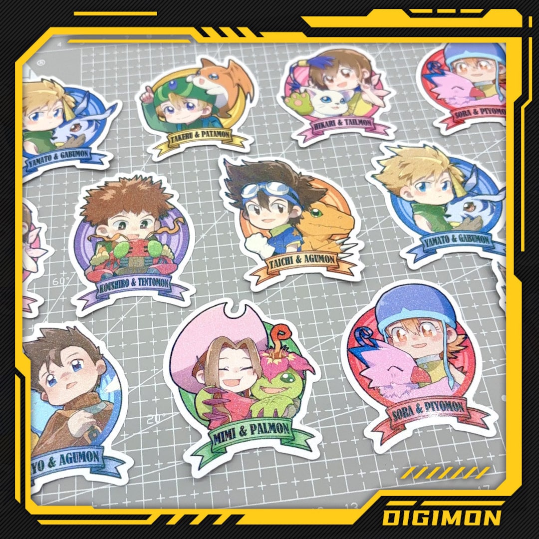 Digimon Stickers Pack/advnture 02 Tamers Frontier/die Cut Stickers, for ...