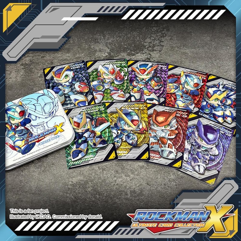 Mega Man X Ultimate Card Collection Holographic Card Sets (art by ...