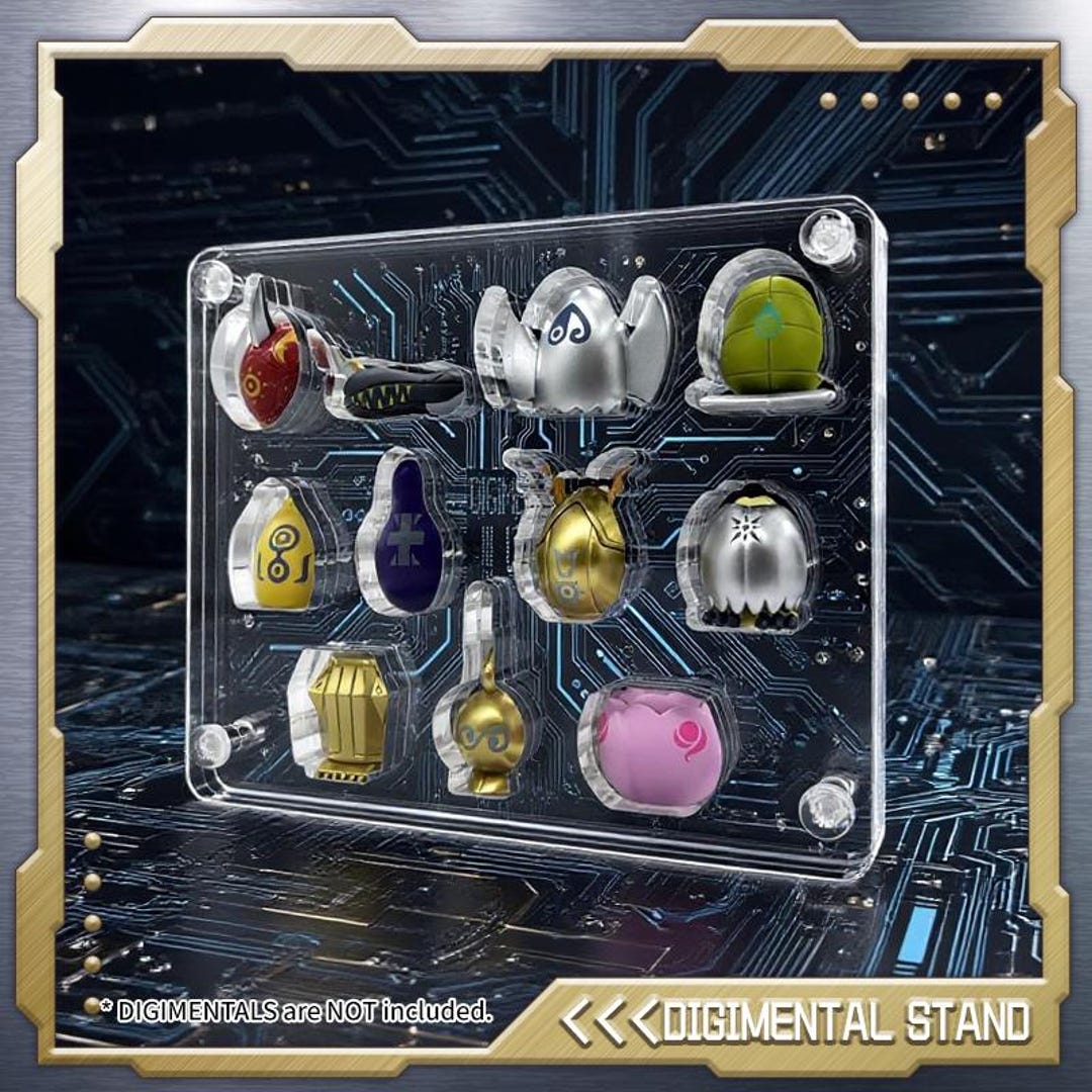 Digimon 25th D-3 Digivice Digimental Storage Stand and Digimental of ...