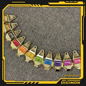 Digimon Tag and Crest Necklace for Costplay or Collection - Etsy