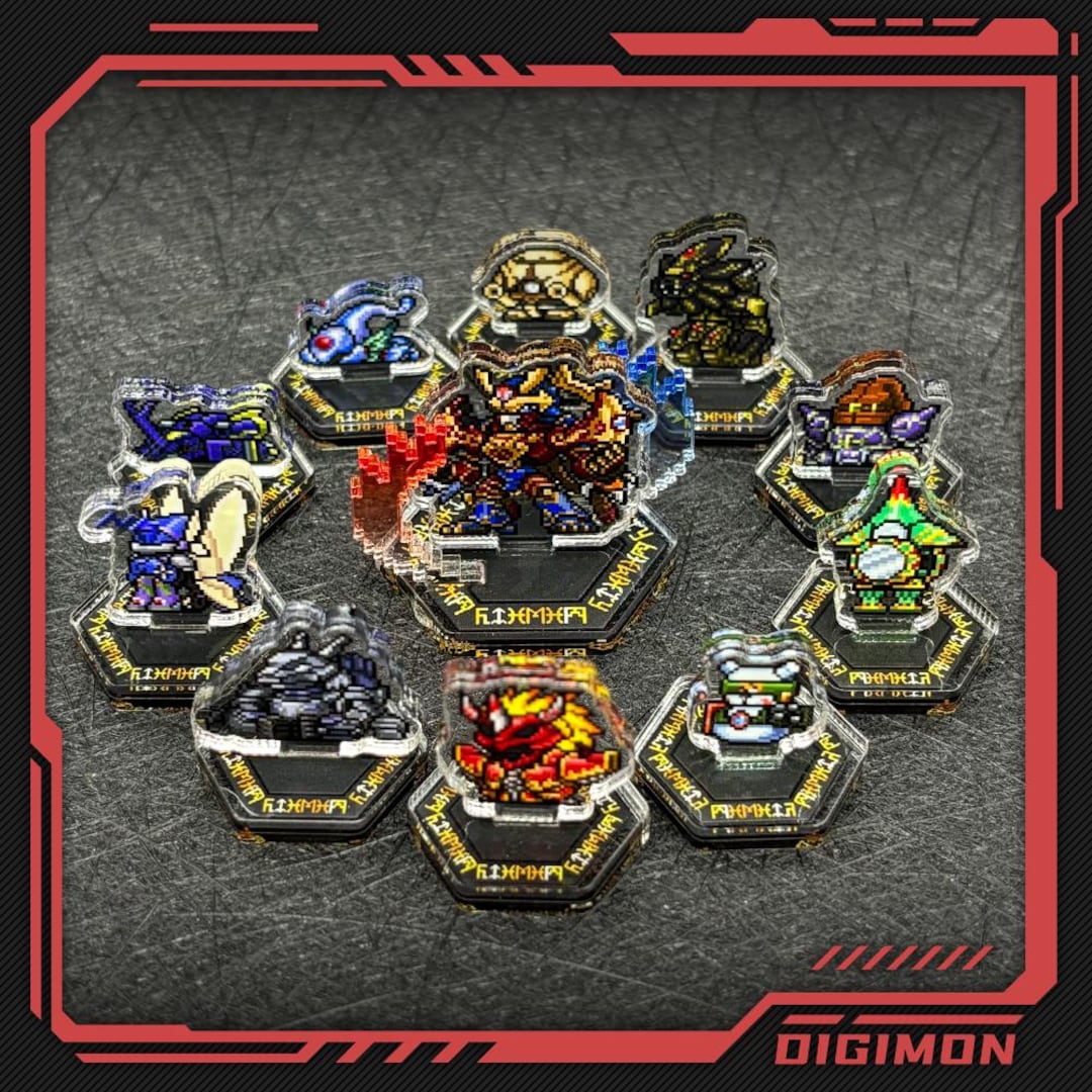 Digimon Frontier Mini Acrylic Stand Collections Spirits Mini Figures ...
