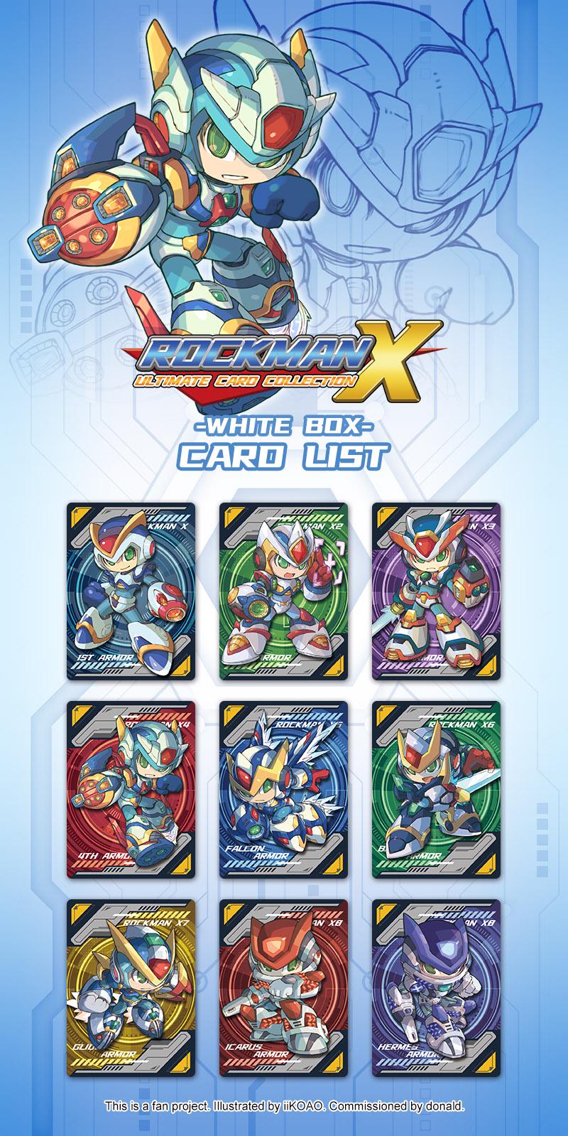 Mega Man X Ultimate Card Collection Holographic Card Sets (art by ...