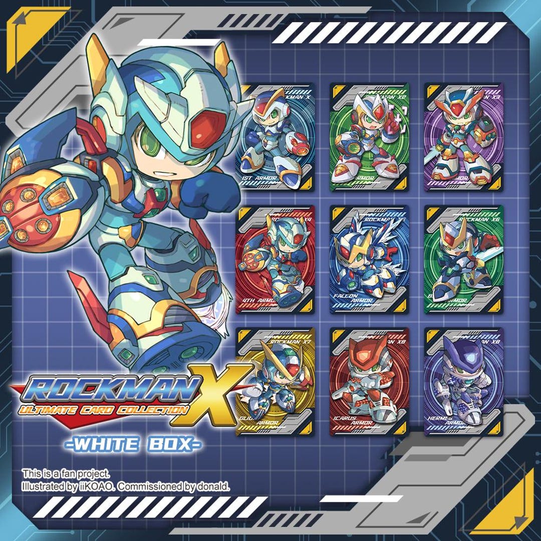 Mega Man X Ultimate Card Collection Holographic Card Sets (art by ...