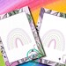 Retro Boho Rainbow Nurse Healthcare Printable Stationery | Lined and ...