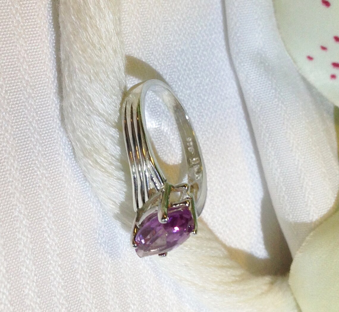 Sparkling Marquis Shaped Alexandrite Lab Corundum Ring 925 - Etsy