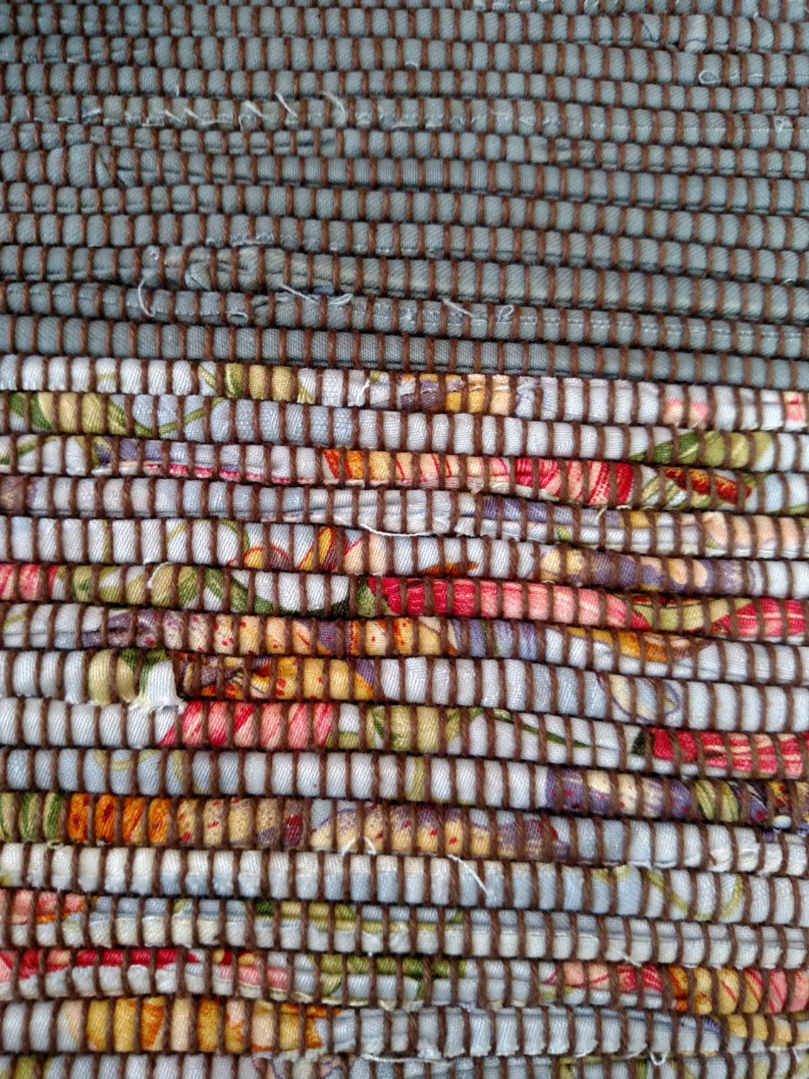 Throw Rug - Hand Woven Rag Rug . Belladona. #1339 - Etsy