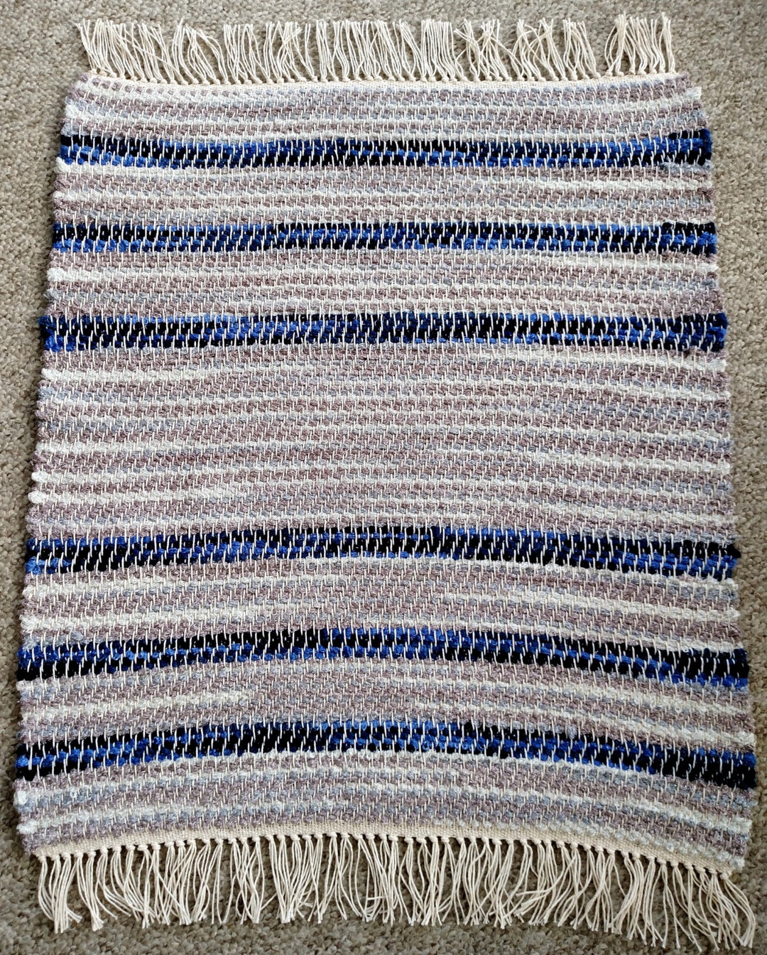 Novelty Yarns Hand Woven Rug. Sparkle Twill. #16W01 - Etsy