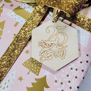 Hexagon Shape Advent Calendar Holiday Numbers Ornaments, Christmas ...