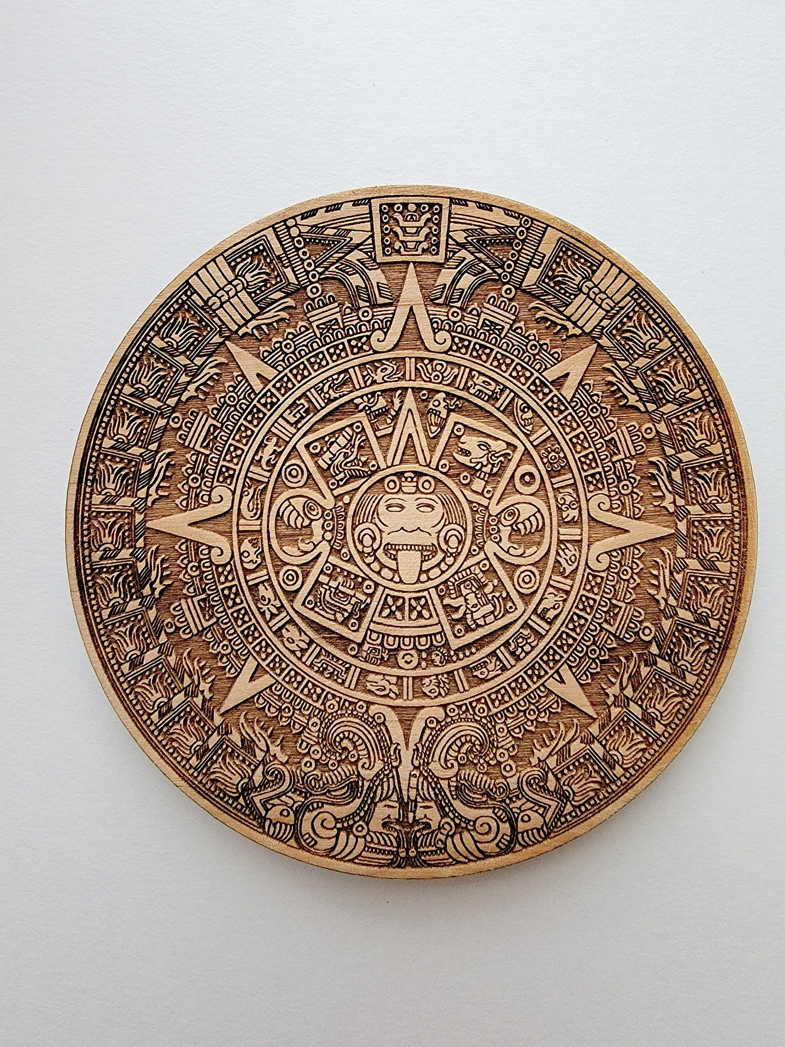 Laser Cut Aztec Calendar Home Accent Embellishment Home - Etsy
