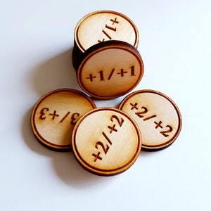 24 Wooden Game Token / Counters Games, Tokens, Counters, Gaming ...