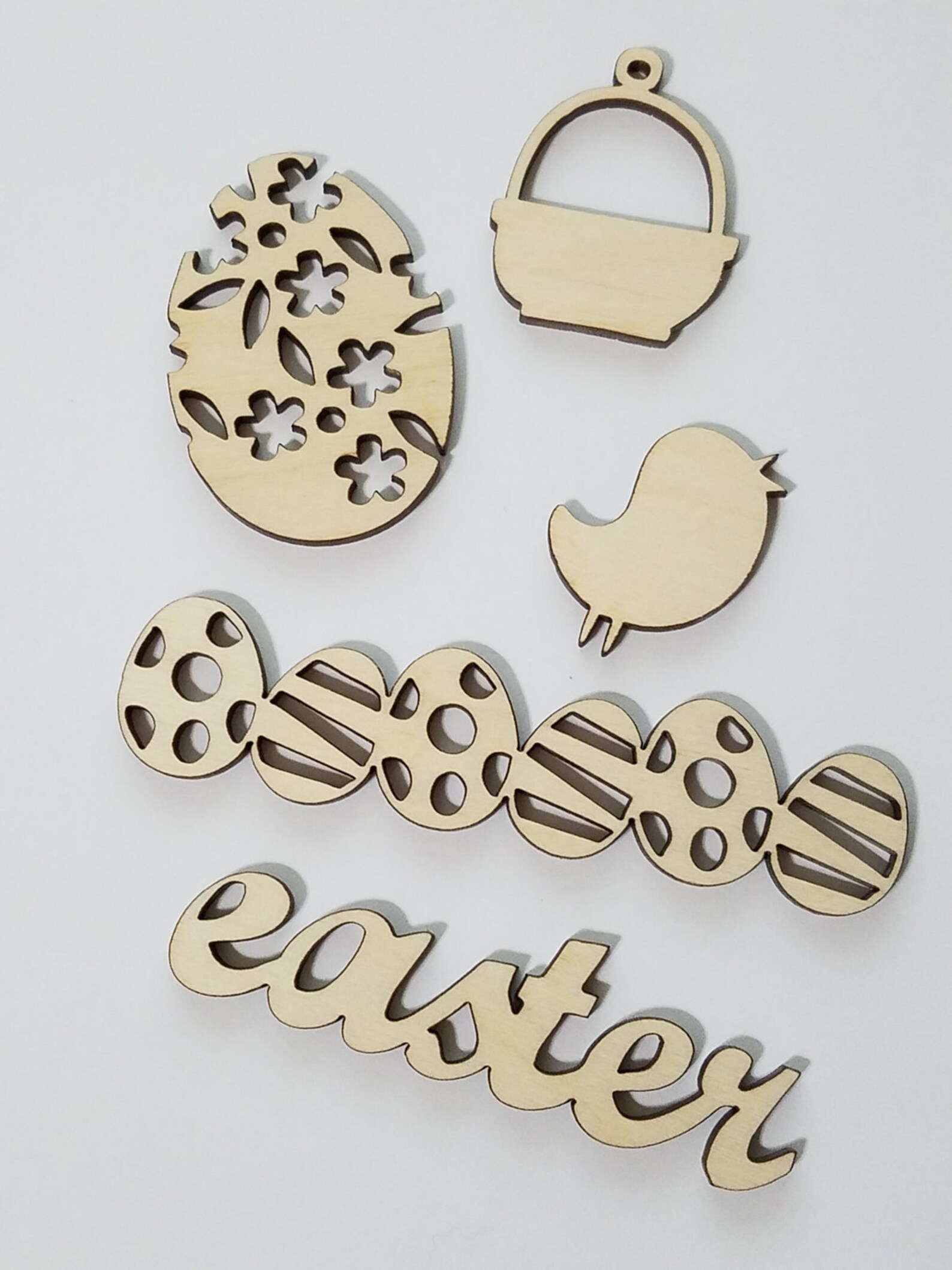 Easter Wooden Cut Out Variety Pack Scrap Booking Easter | Etsy