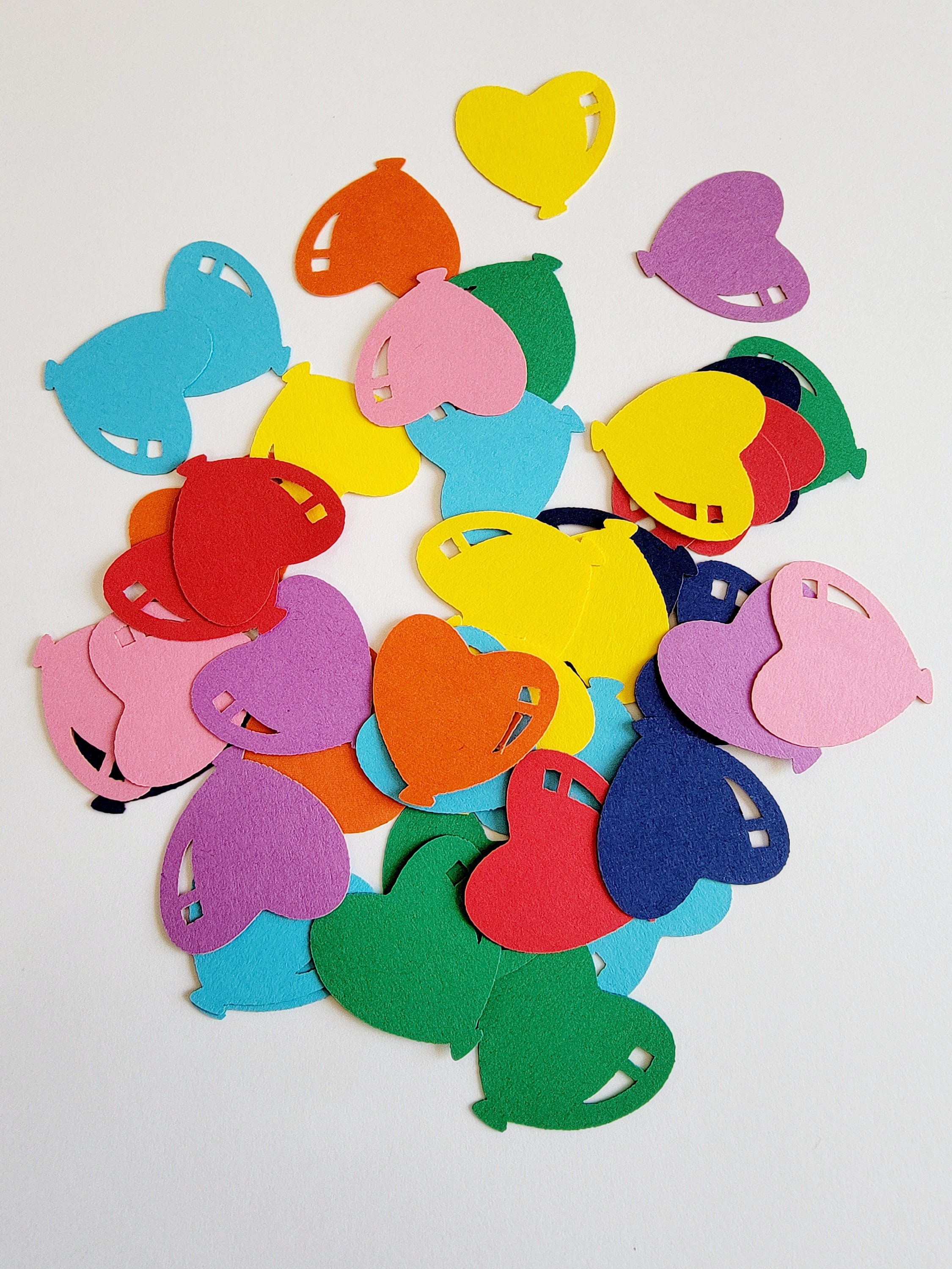 Heart Balloon Die Cut Outs Party Decoration Embellishments | Etsy