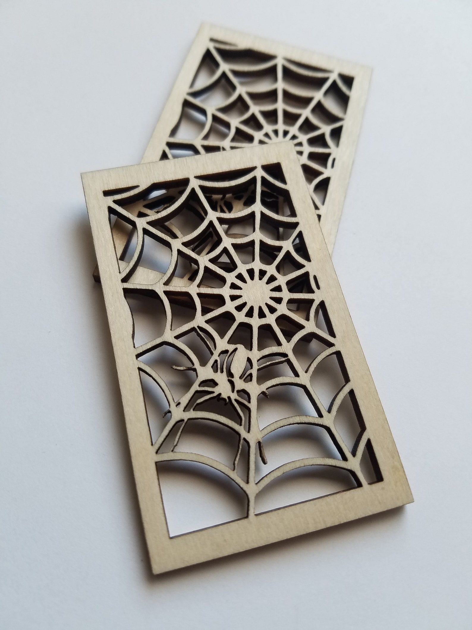 Wooden Spider Web Cut Out Halloween Decoration Spooky | Etsy