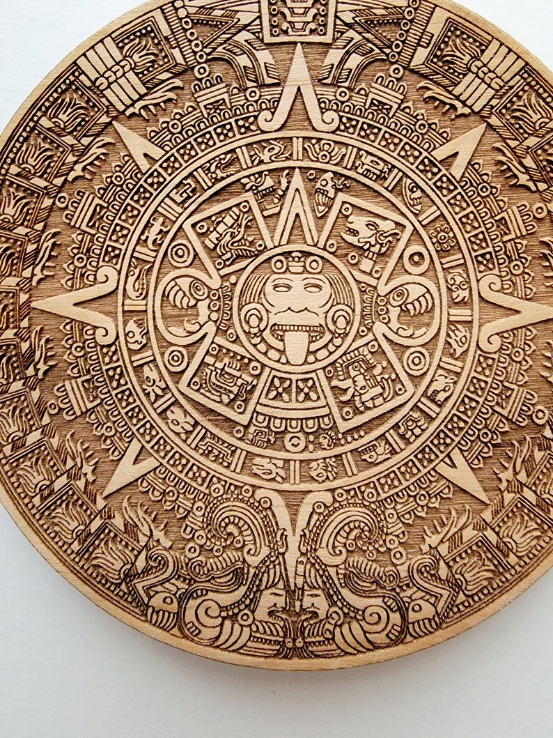 Laser Cut Aztec Calendar Home Accent Embellishment Home - Etsy