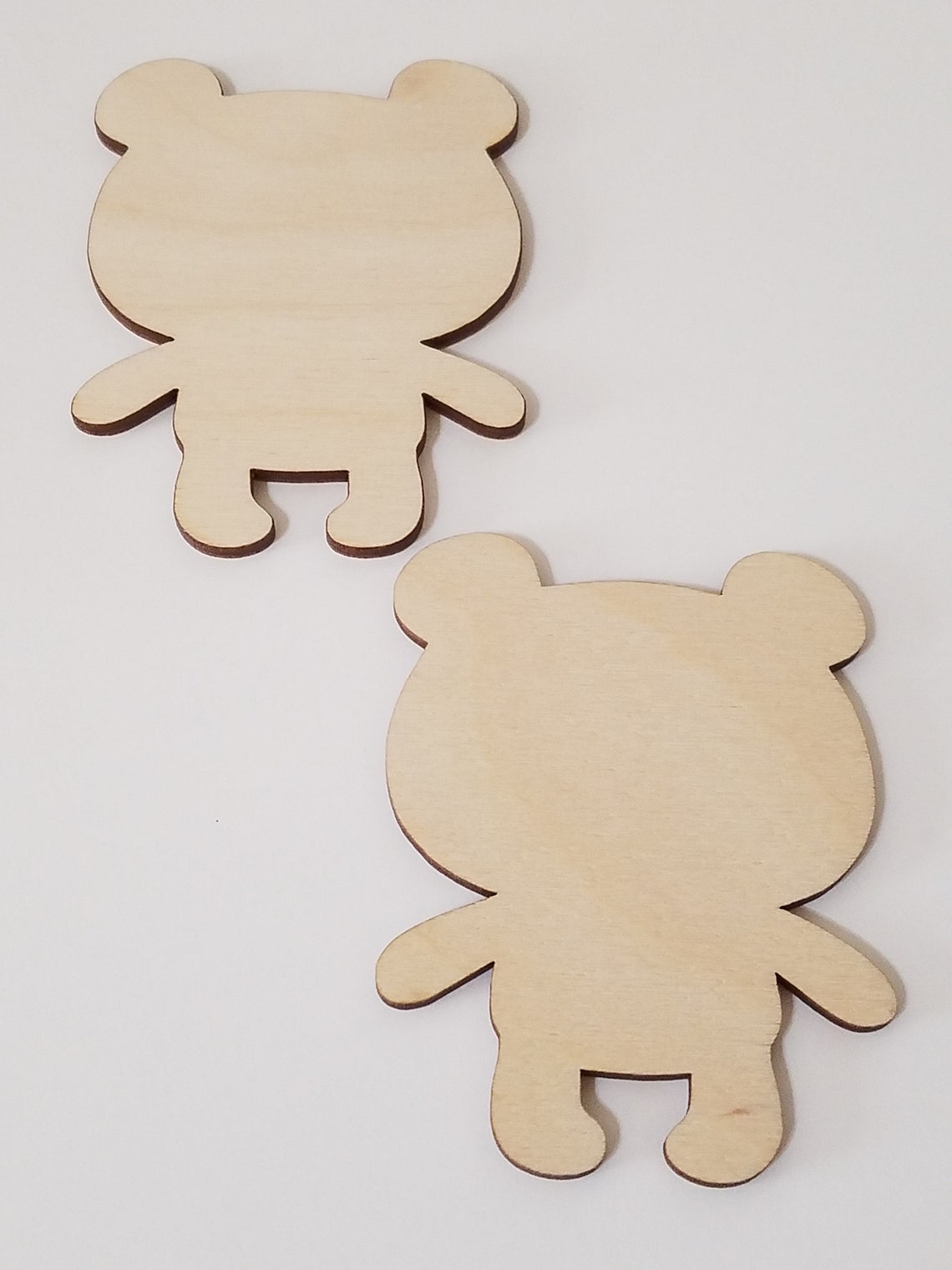 Wooden Teddy Bear Cut Outs Nursery Decor Scrap Booking | Etsy