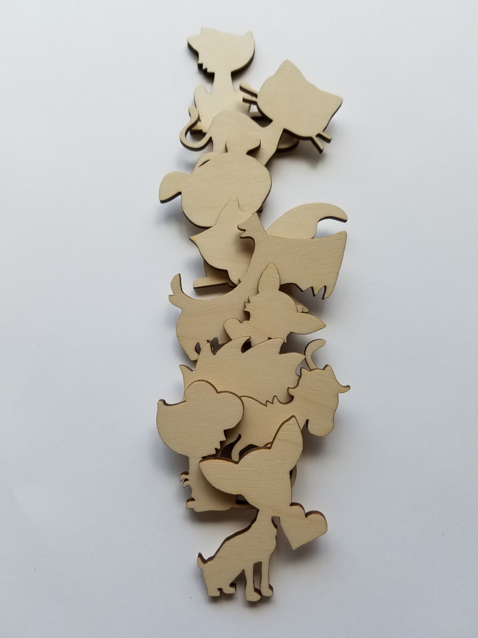 Wooden Cut Out Animal Family Pet/ House Pet/ Animal Cat Dog | Etsy