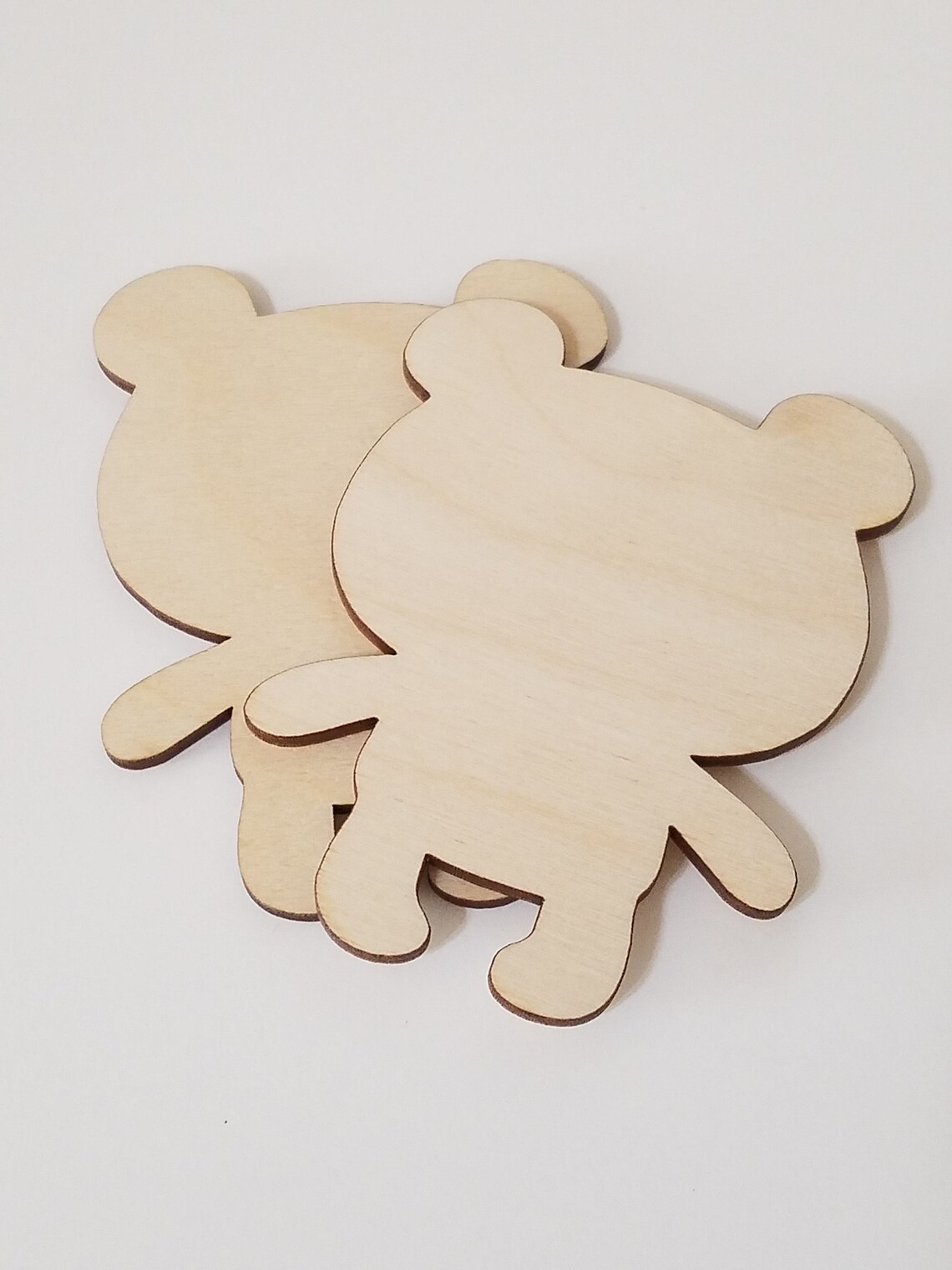 Wooden Teddy Bear Cut Outs Nursery Decor Scrap Booking | Etsy