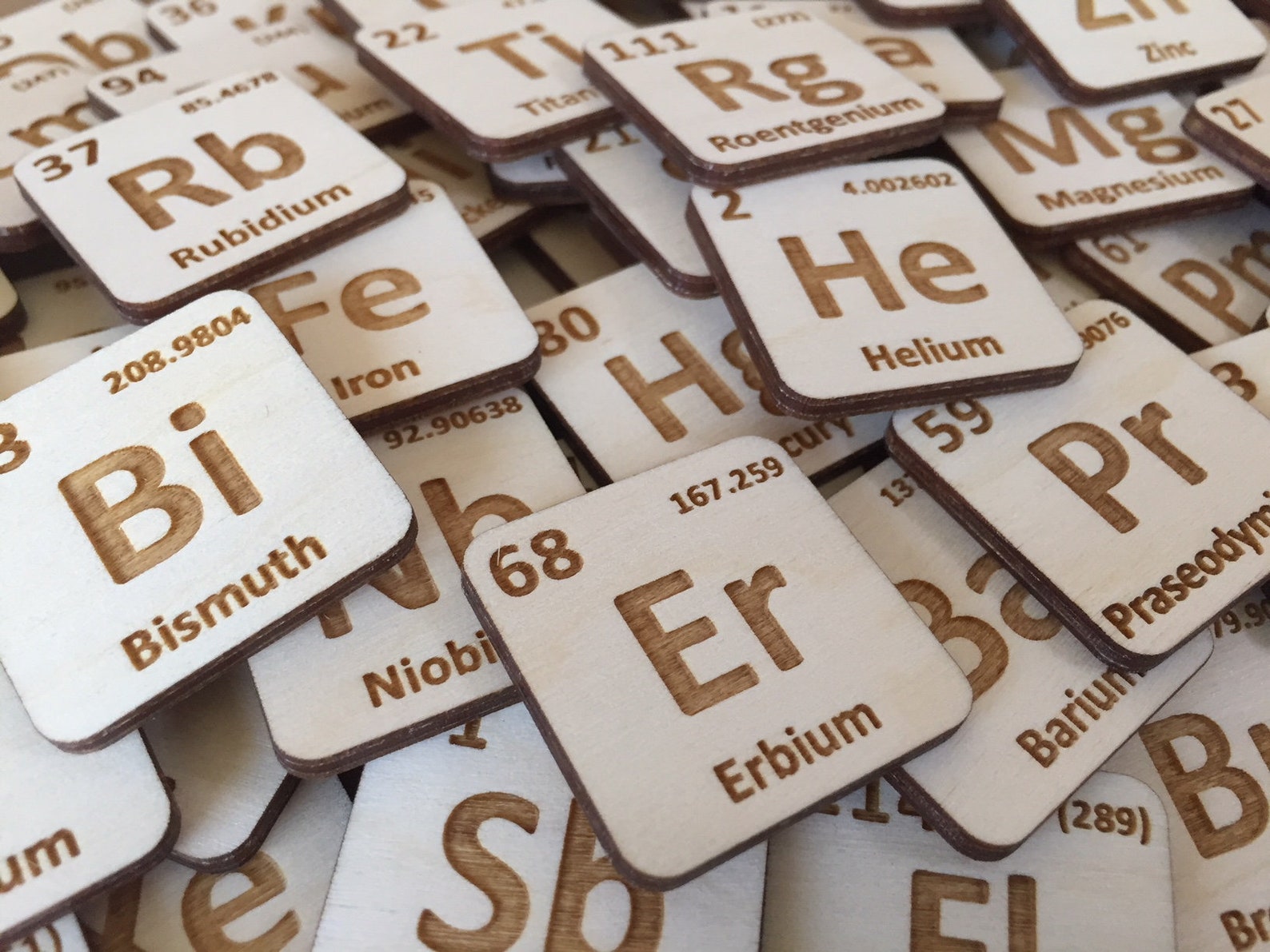 Laser Cut Wooden Periodic Table of Elements Science Class | Etsy