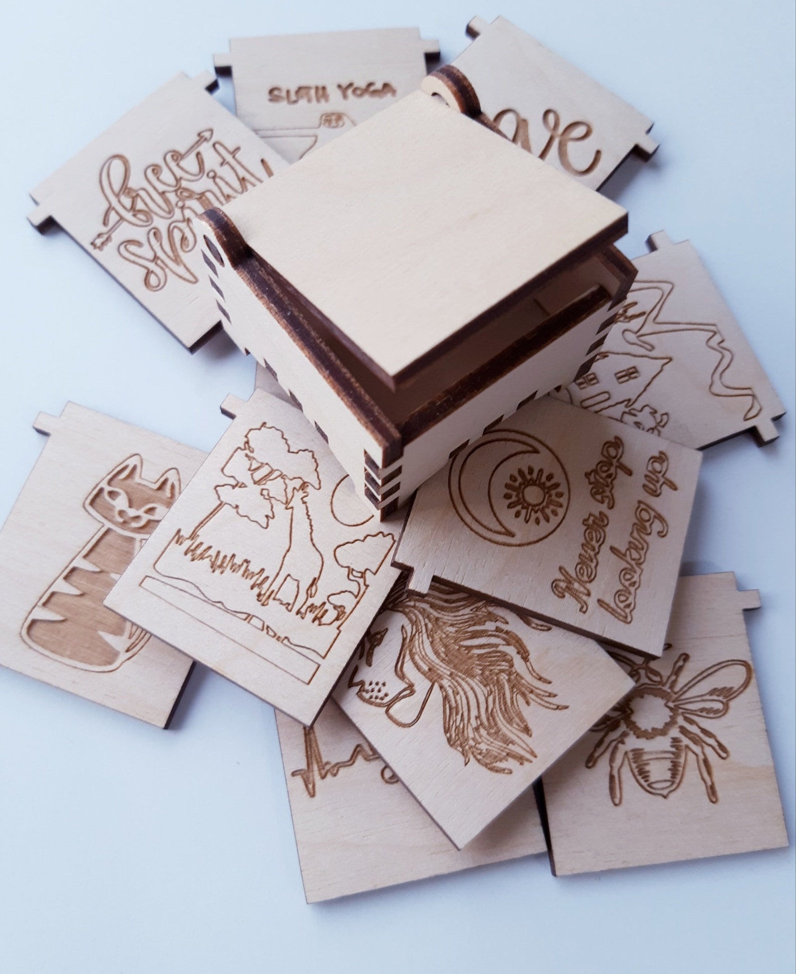 Choose Your Lid Design Small Wooden Trinket/keepsake Box | Etsy