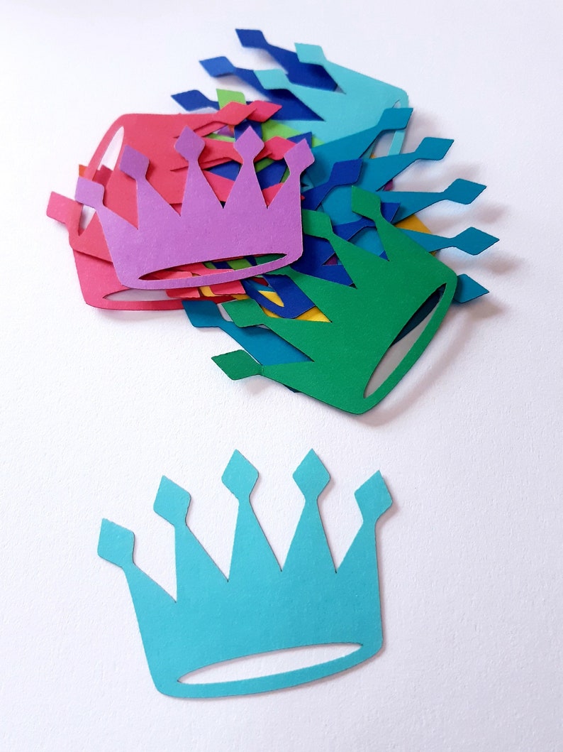 King / Queen / Princess / Prince Crown Die Cut Out Party | Etsy