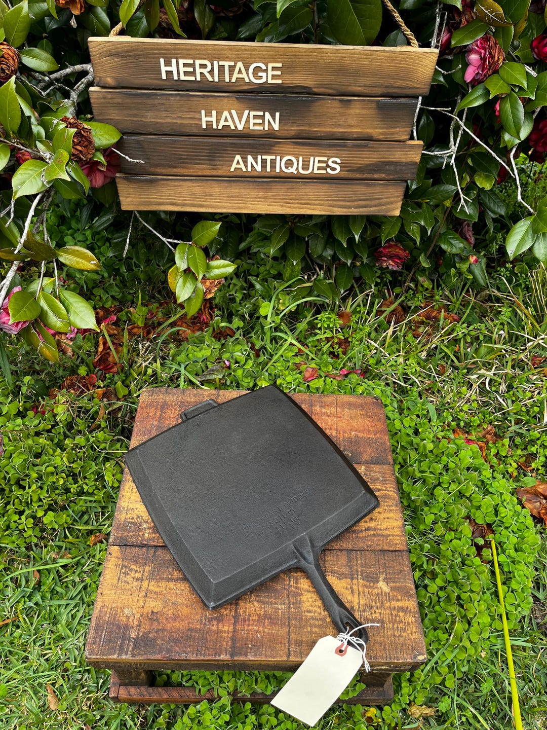 BSR Breakfast Griddle, Square Cast Iron Skillet, Cooking Pan, Kitchen ...