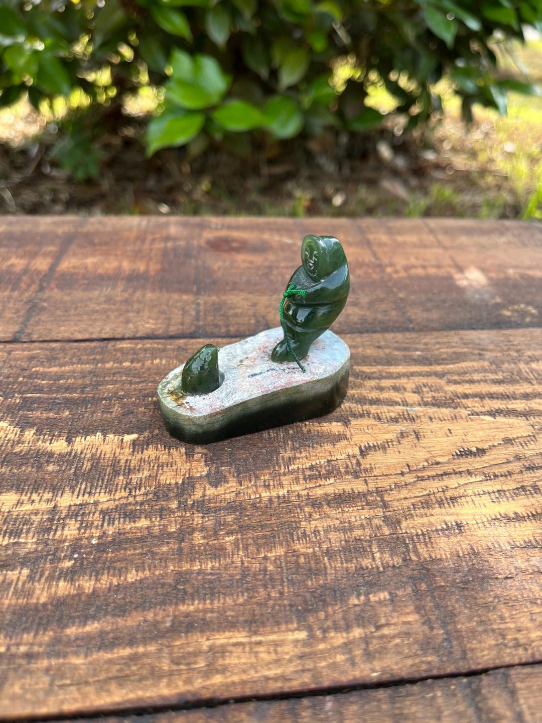 Vintage Jade Inuit Carving – Hand-carved Soapstone Style Figure ...