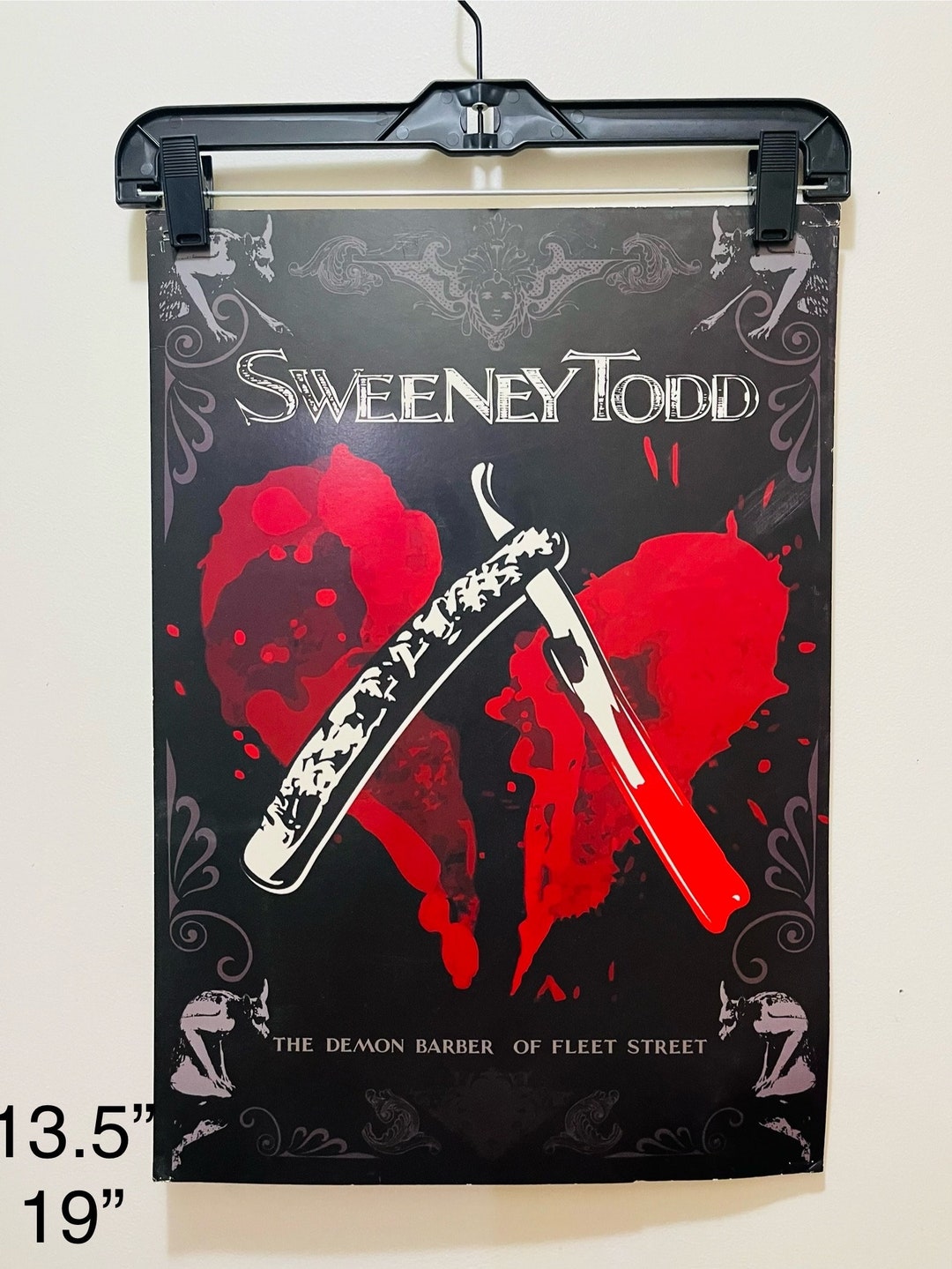 Sweeney Todd Original Promo Poster, Movie Memorabilia, Store Display ...